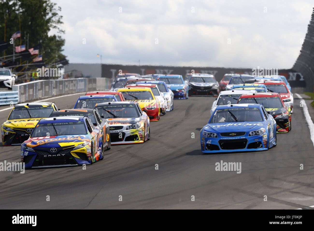 2017 nascar race cars at turn hi-res stock photography and images - Alamy