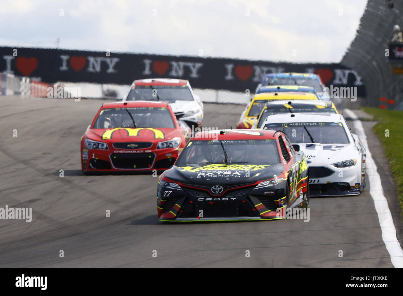 2017 nascar race cars at turn hi-res stock photography and images - Alamy