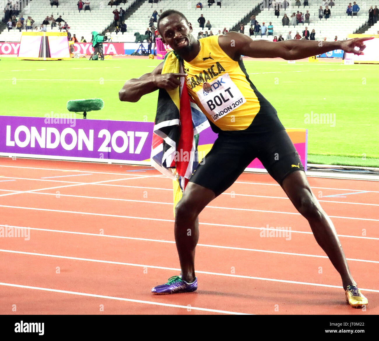 London, UK. 5th Aug, 2017. Superstar track phenom, the crowd favorite ...