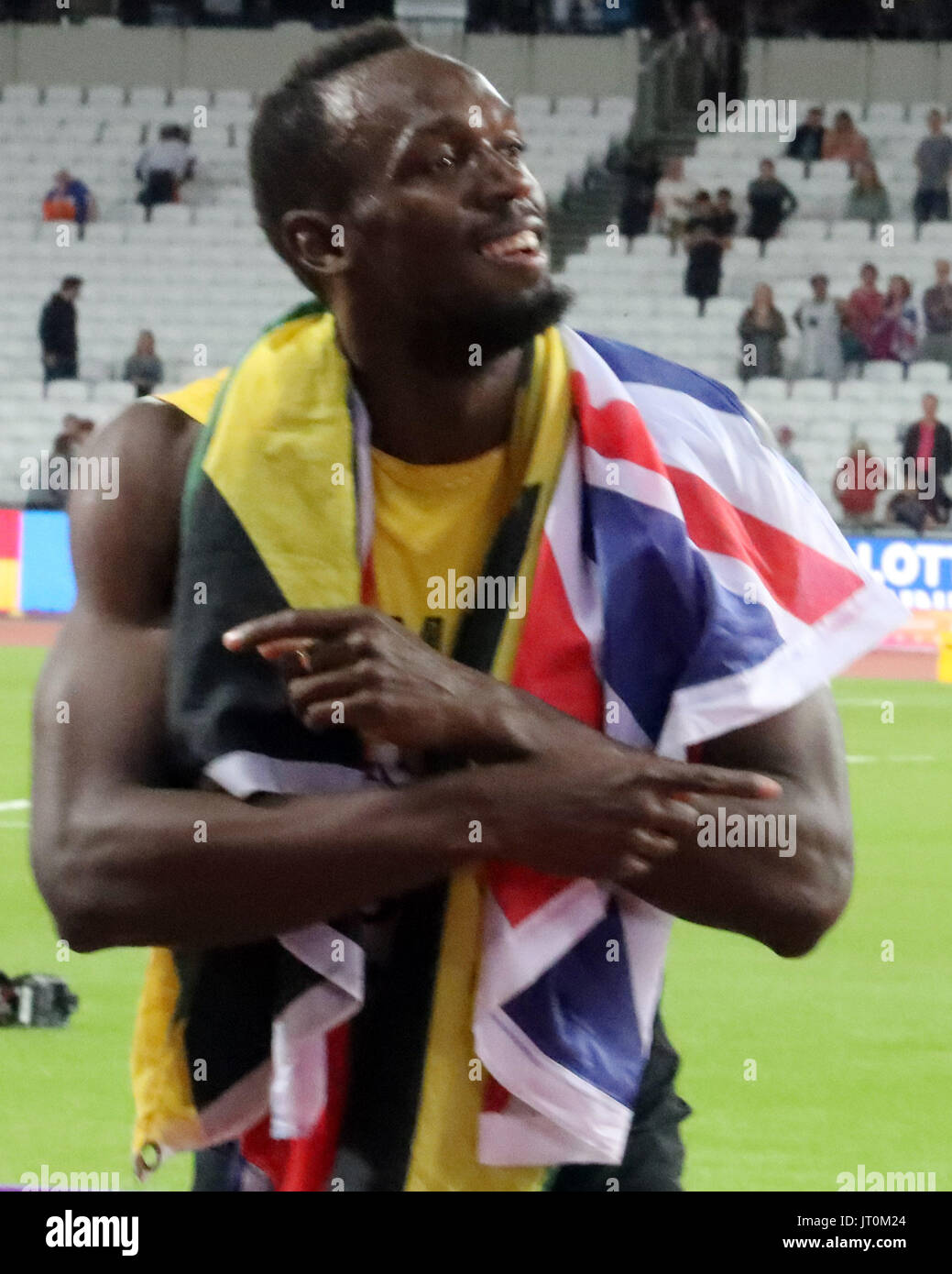 London, UK. 5th Aug, 2017. Superstar track phenom, the crowd favorite ...