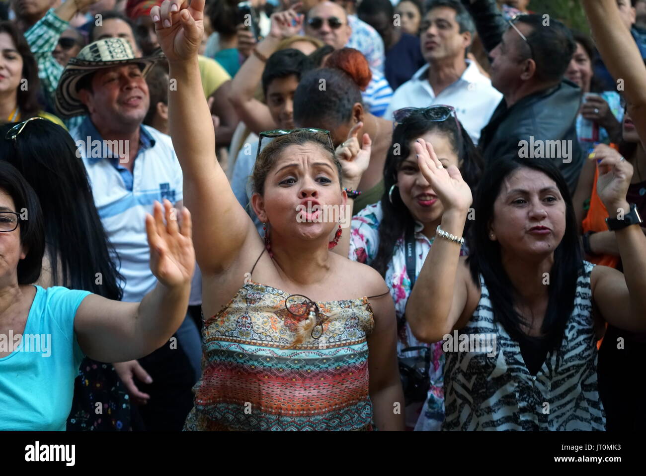 London, UK. 4th August 2017. Thousands attend Plaza Latina Festival. A ...