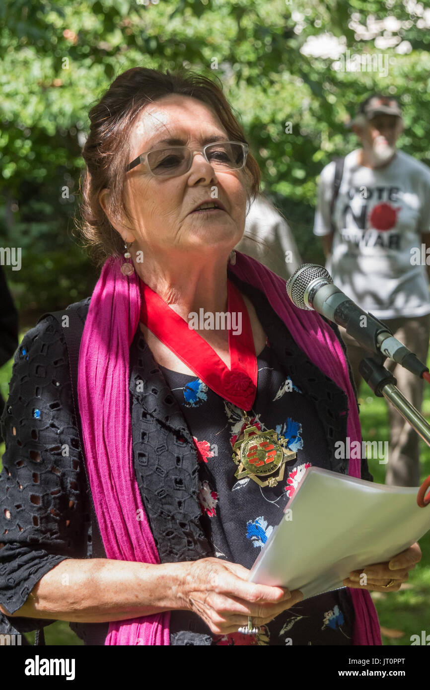 London, UK. 6th Aug, 2017. London, UK. 6th August 2017. Cllr Jenny ...