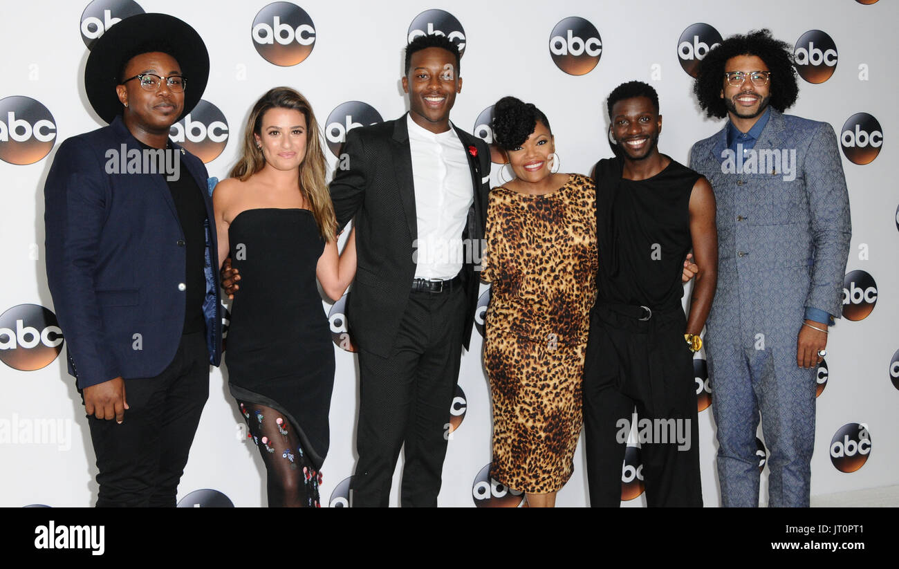 06 August 2017 - Beverly Hills, California - Marcel Spears, Lea Michele ...