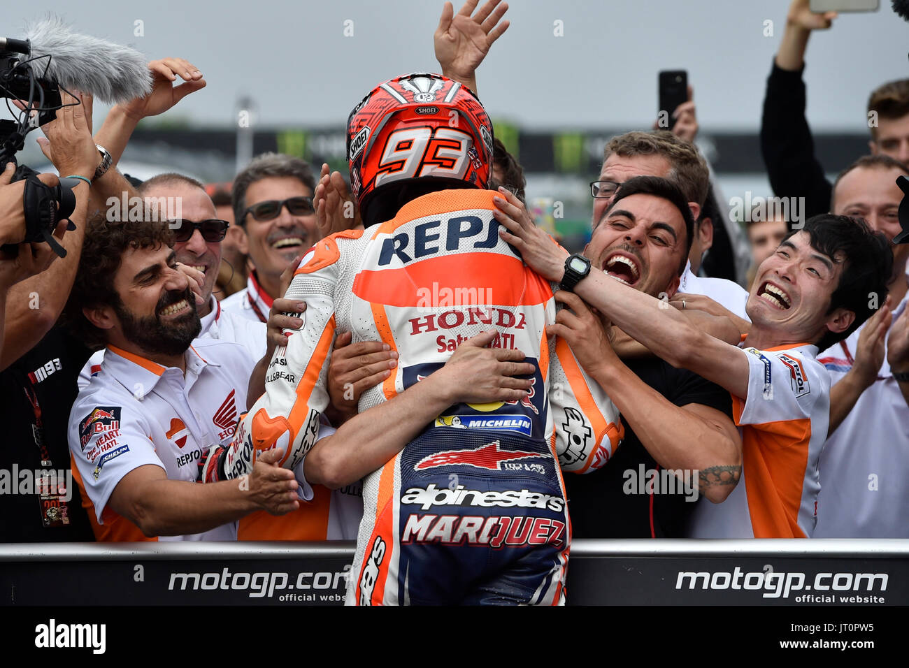 Brno, Czech Republic. 06th Aug, 2017. Spanish motorcycle road racer ...