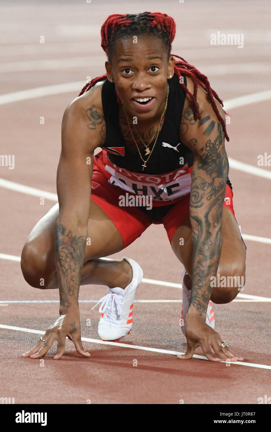 London, UK. 6th Aug, 2017. Michelle-Lee Ahye of Trinidad and Tobago ...