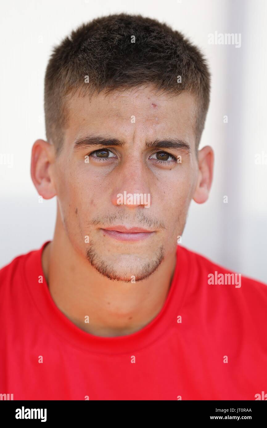 Puertollano, Spain. 5th Aug, 2017. Pere Pons (Girona) Football/Soccer ...