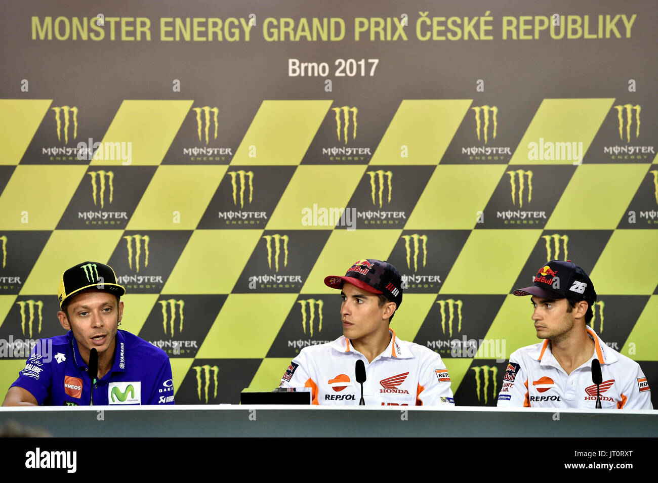Marc marquez and valentino rossi press conference brno motogp hi-res ...