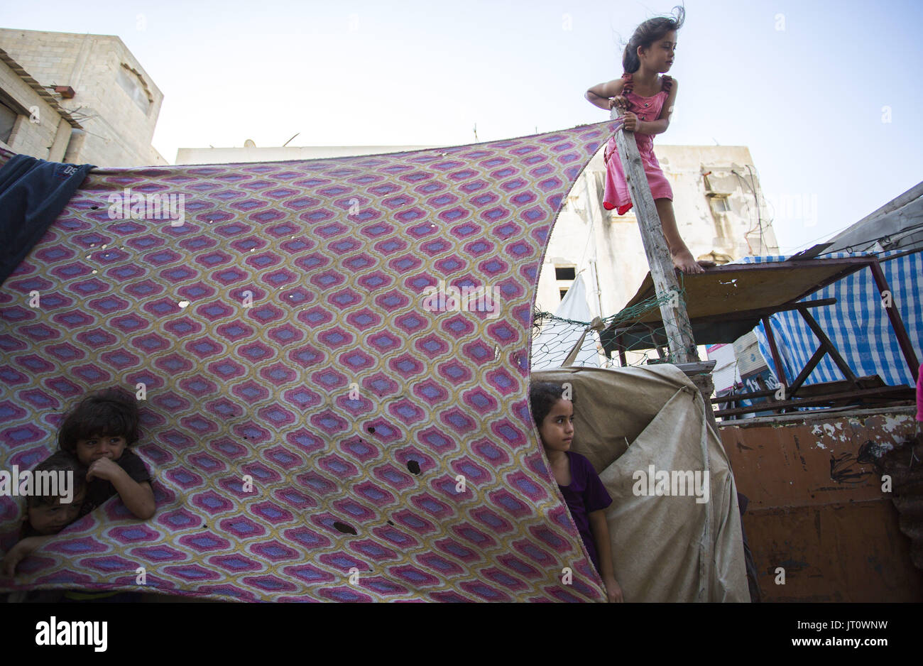 Gaza City, The Gaza Strip, Palestine. 6th Aug, 2017. Palestinian ...