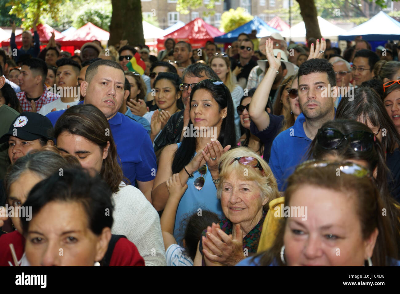 London, UK. 6th Aug, 2017. Thousands attend Plaza Latina Festival. A ...