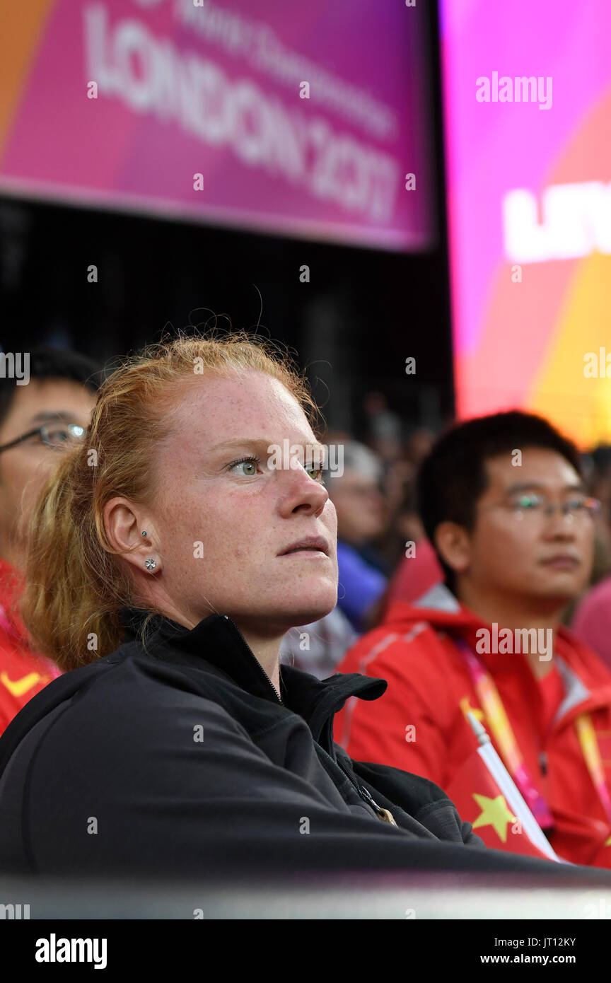 London, UK. 07th Aug, 2017. German former hammer thrower Betty Heidler ...