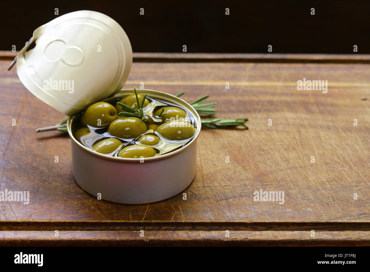 Canned green olives hi-res stock photography and images - Alamy
