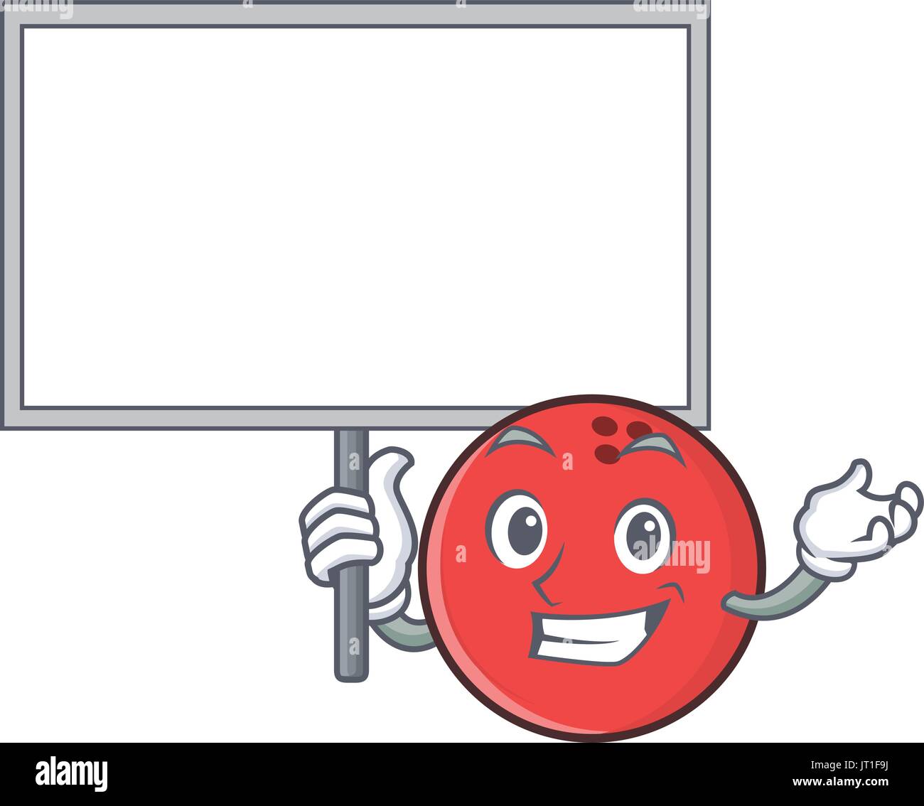 Bring board bowling ball character cartoon vector illustration Stock ...