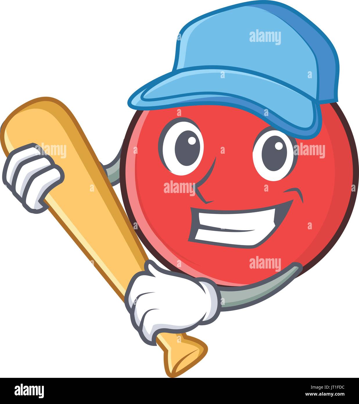bowling ball character cartoon playing baseball vector illustration ...
