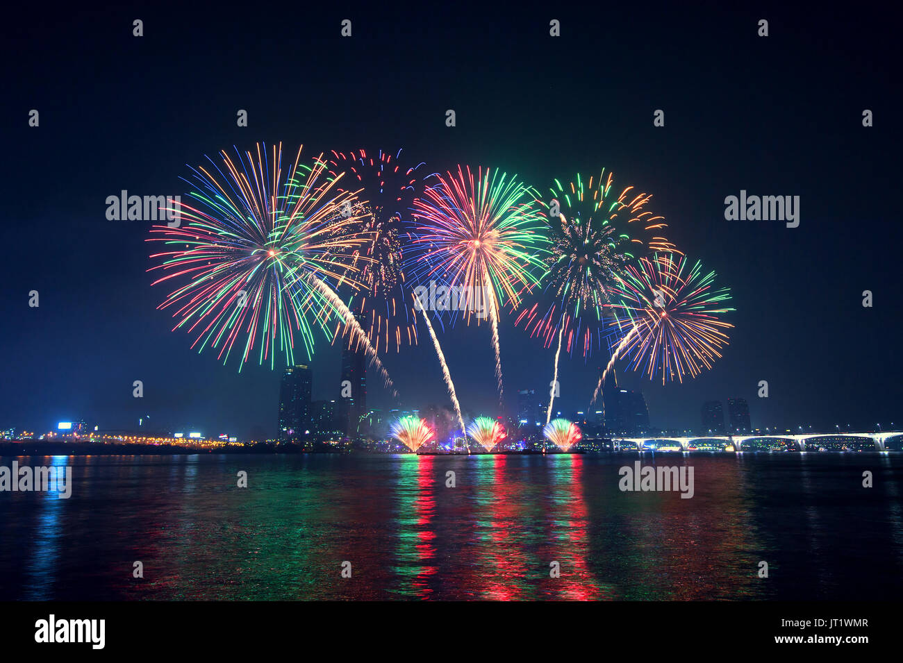 Firework festival in Korea Stock Photo - Alamy