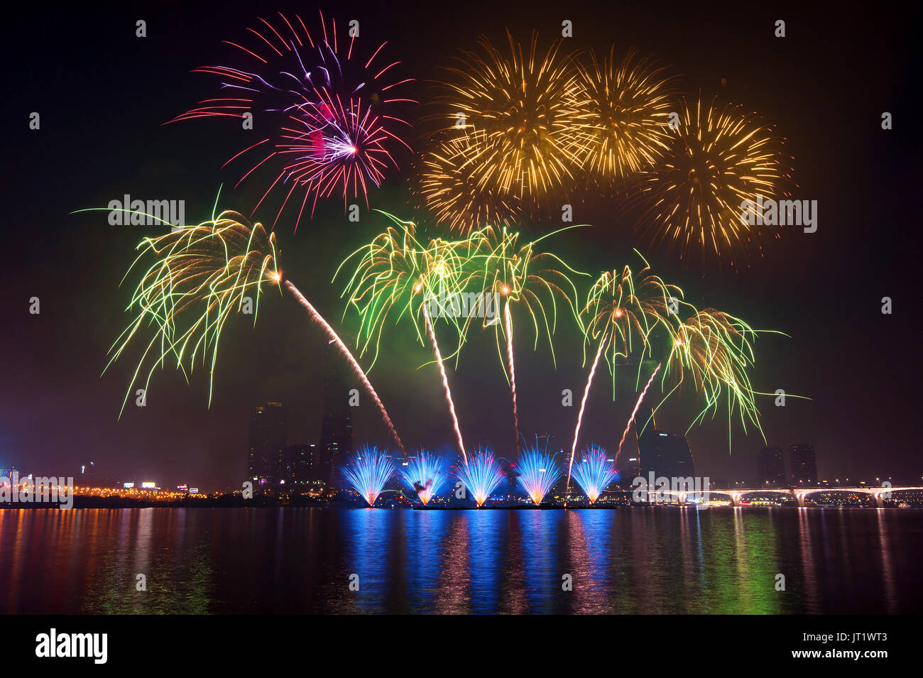 Firework festival in Korea Stock Photo - Alamy