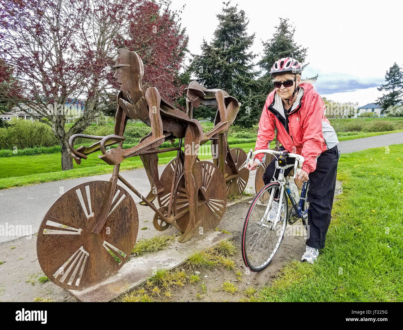 Cycling the Green River Trail in Kent, a suburb of Seattle, WA., USA on ...