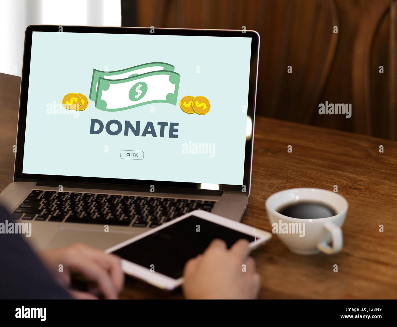 DONATE NOW Give Help Donation Support Provide health care Stock Photo ...