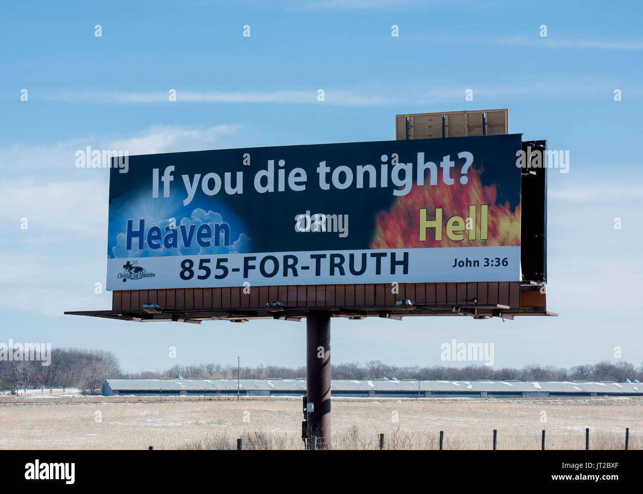 Rogers, Minnesota. If you die tonight religious billboard. Billboard ...