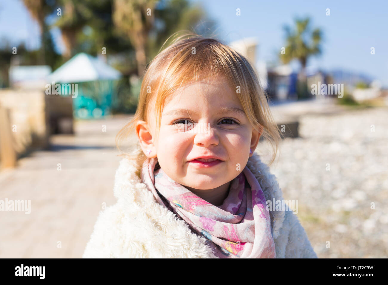 Portrait of a happy cute little girl Stock Photo - Alamy