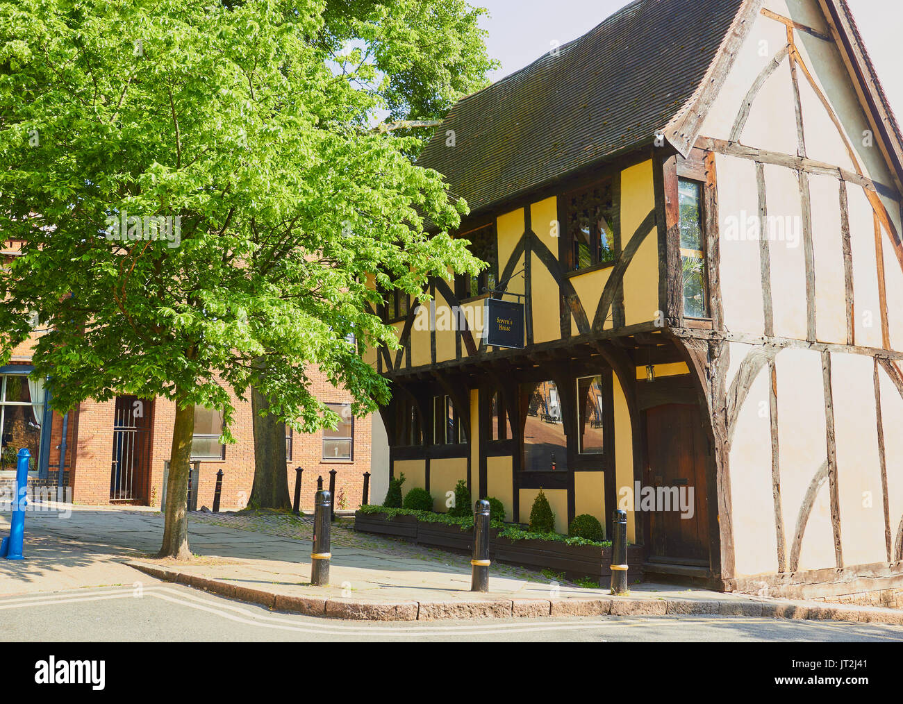 Grade II listed Severn's Building (1450), built as a merchant's house ...