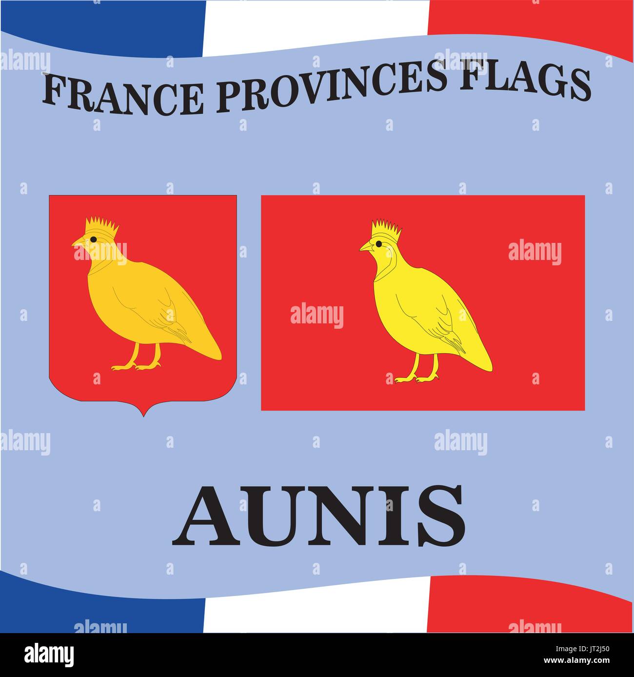Flag of aunis hi-res stock photography and images - Alamy