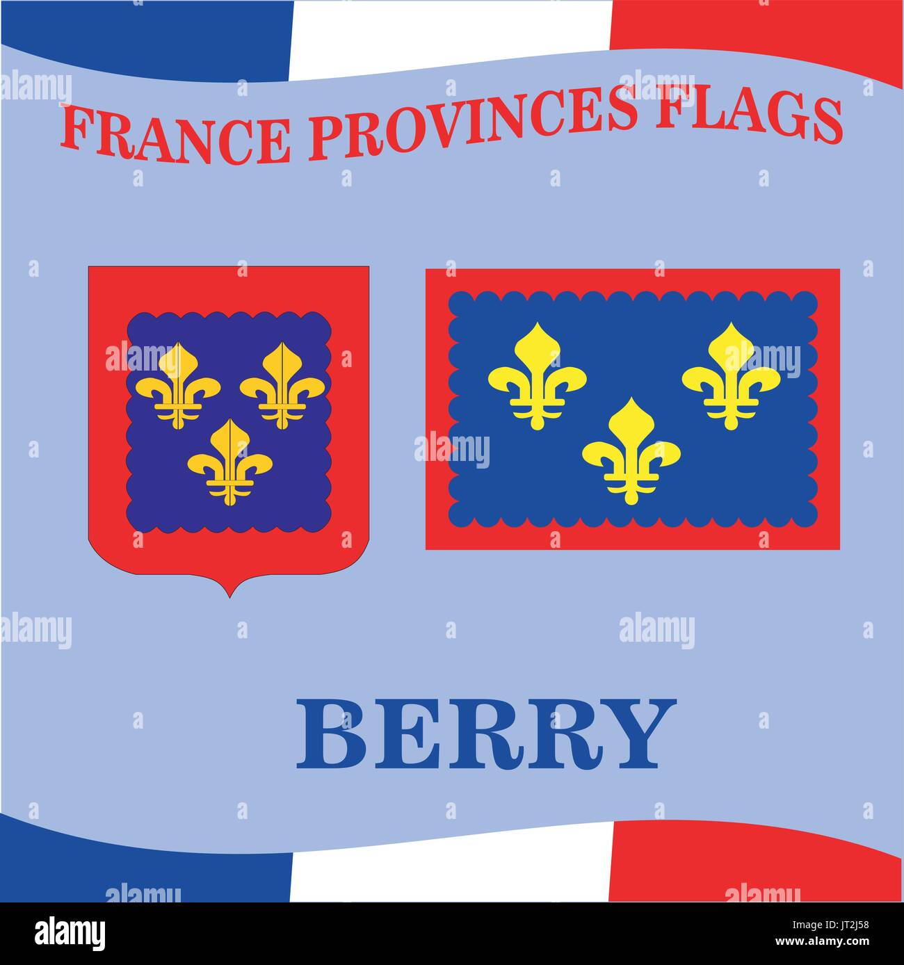 Flag of French province Berry Stock Vector Image & Art - Alamy