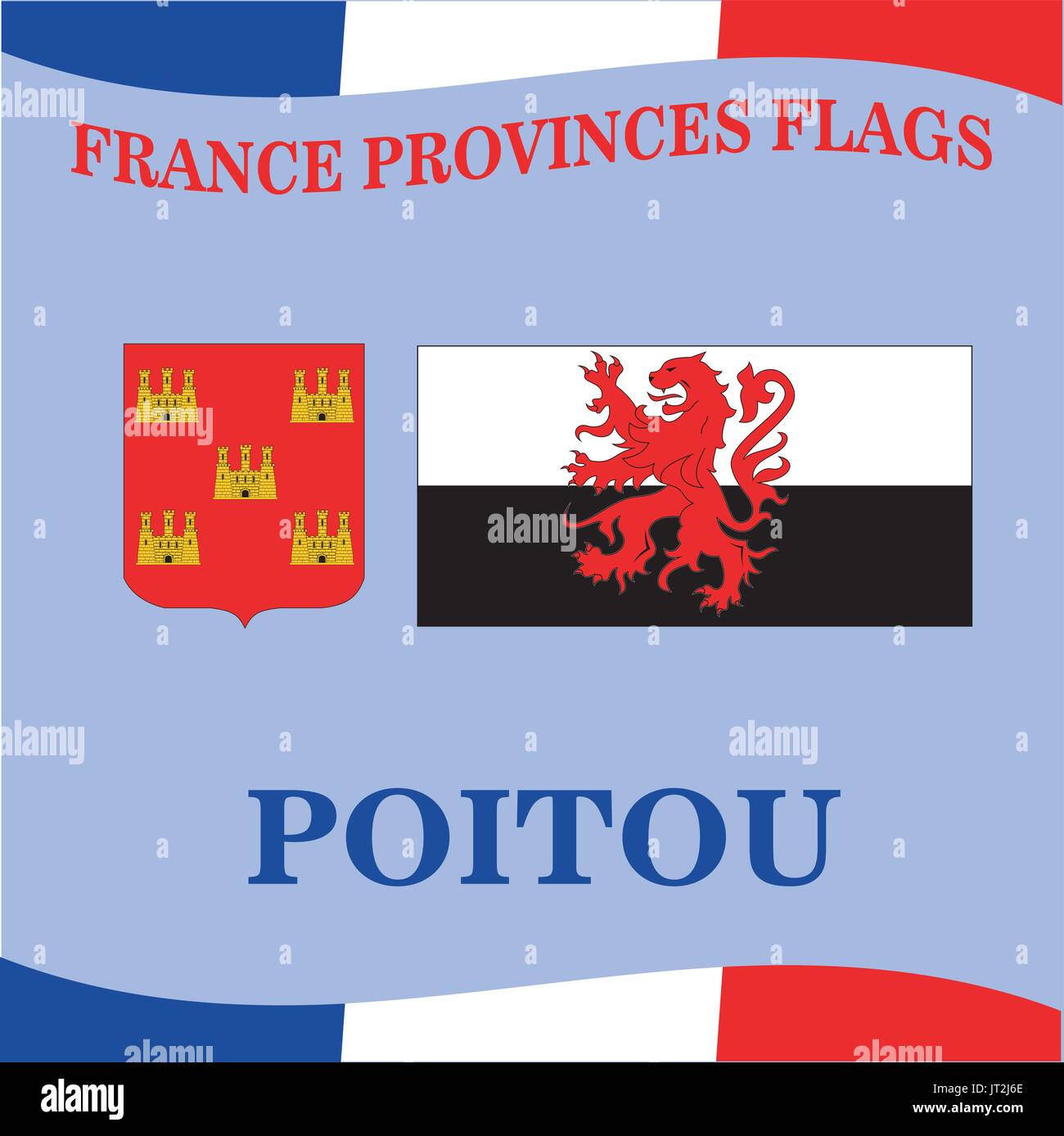 Poitou flag Stock Vector Images - Alamy