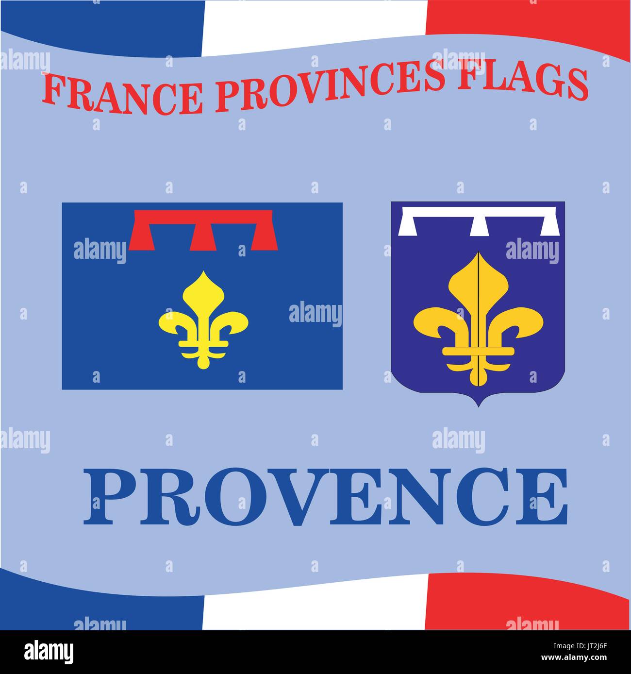 Provence map Stock Vector Images - Alamy