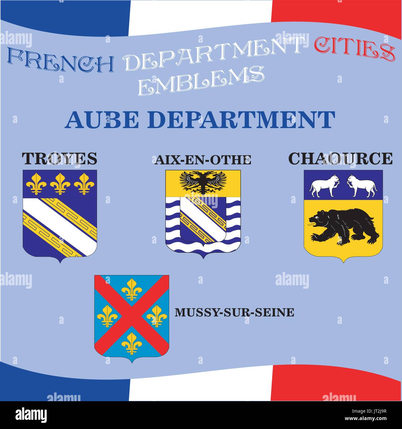 Department of aube Stock Vector Images - Alamy