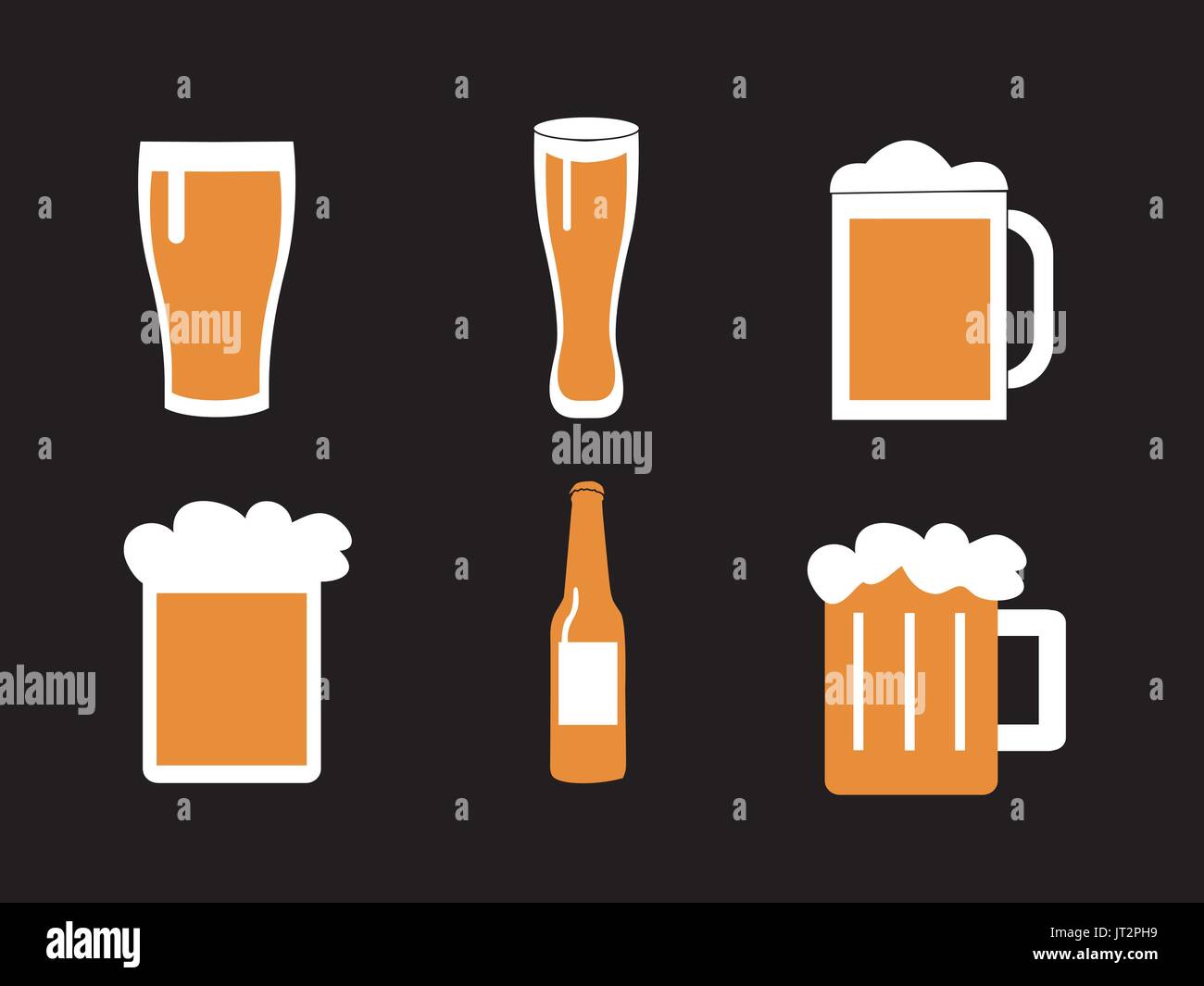 vector illustration of a glass of beer Stock Vector Image & Art - Alamy