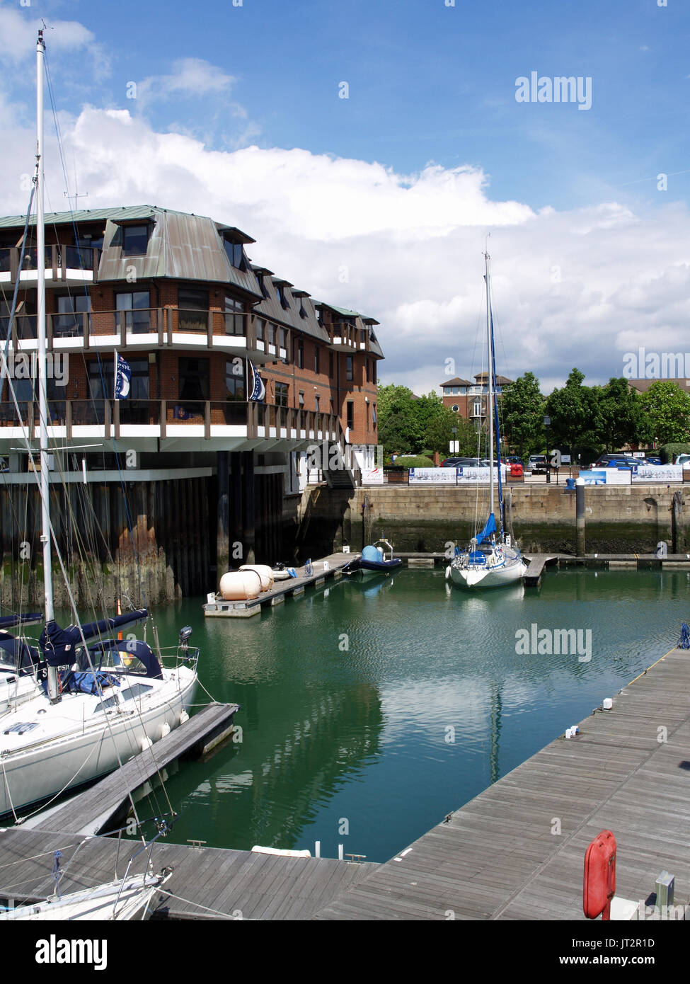 View of the new RYA building at Ocean Village, Southampton, Hampshire ...