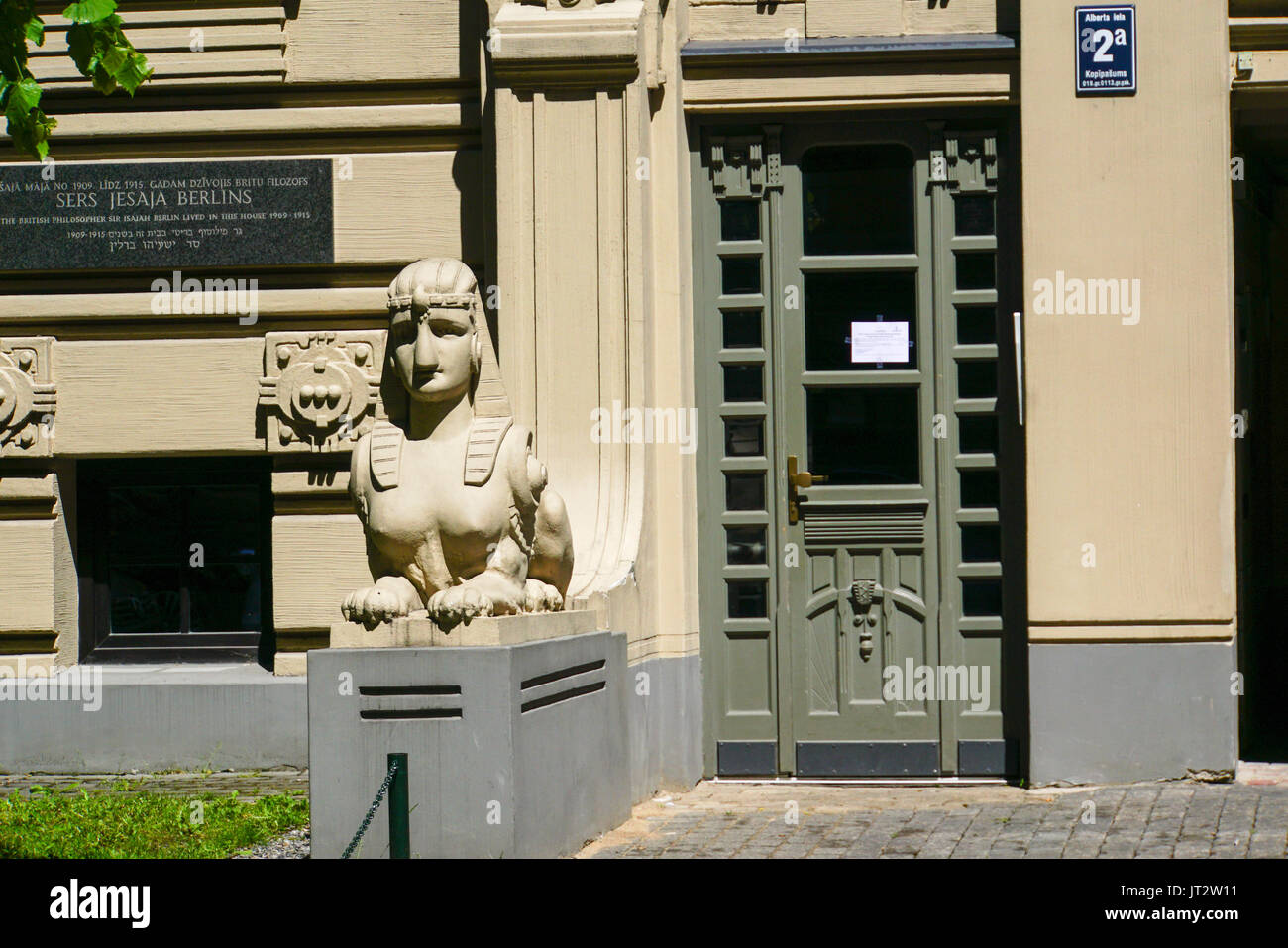Latvia, Riga, the modern city, Art Nouveau in 2 Alberta iela Street ...