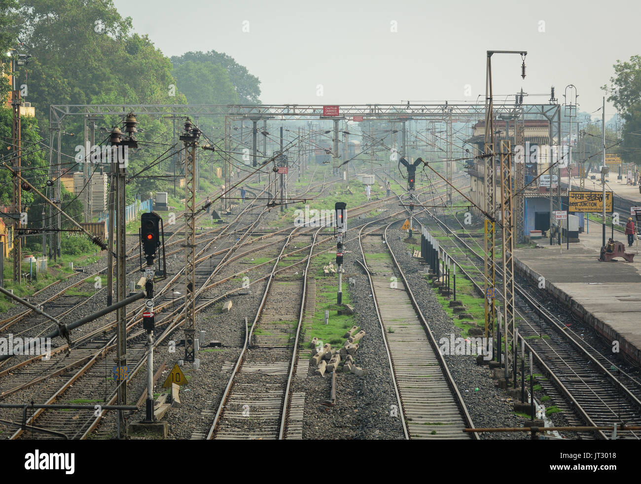 Gaya, India - Jul 9, 2015. View of Gaya Jn Station in India. Indian ...