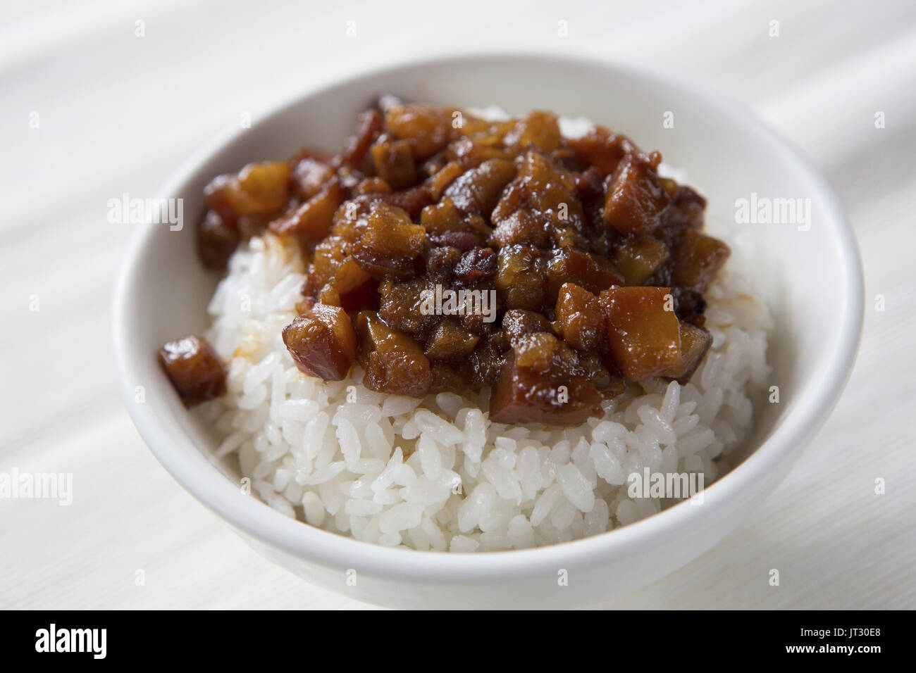 Braised pork rice Stock Photo - Alamy