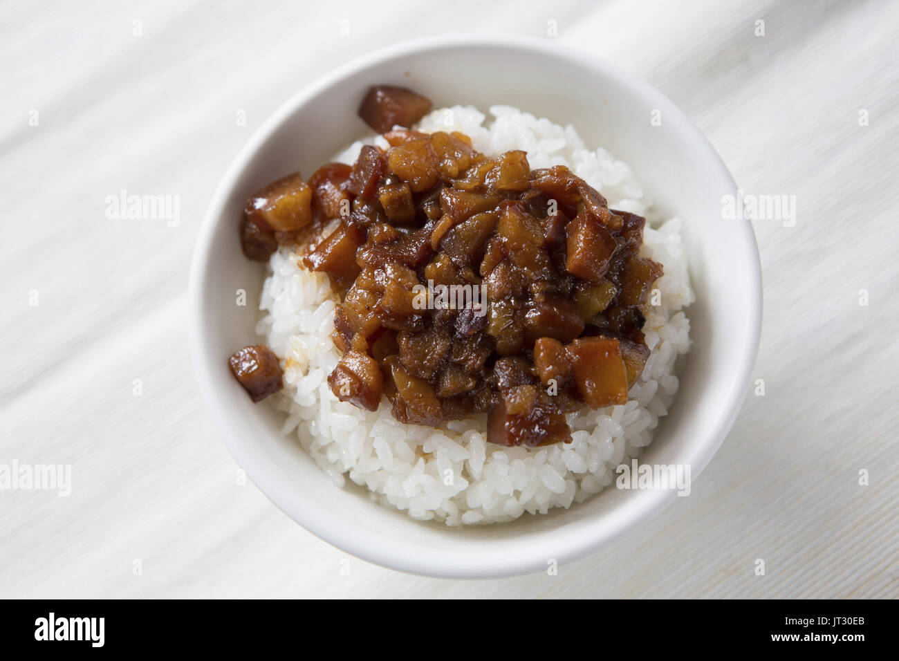 Braised pork rice Stock Photo - Alamy