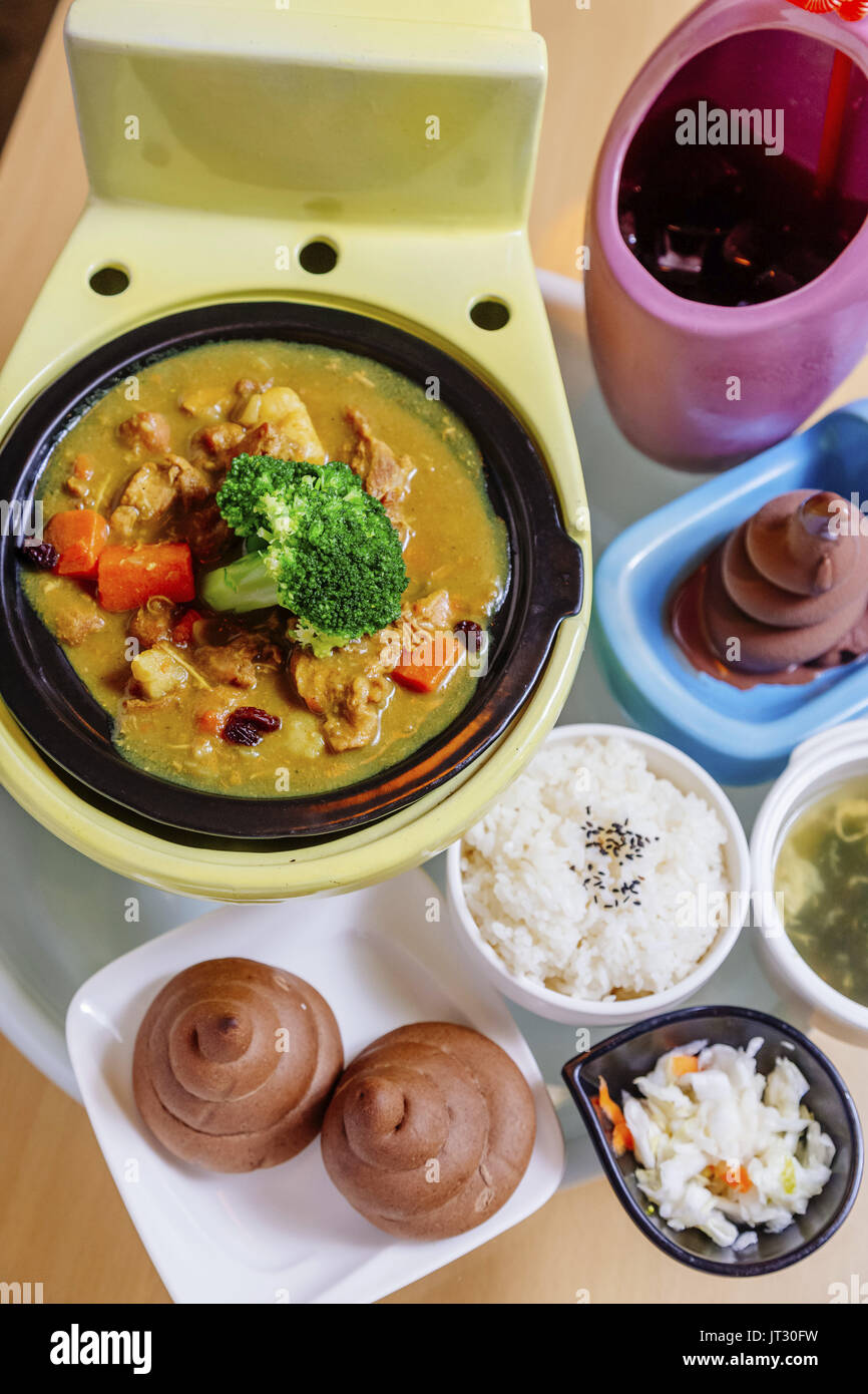 curry rice and bread Stock Photo - Alamy