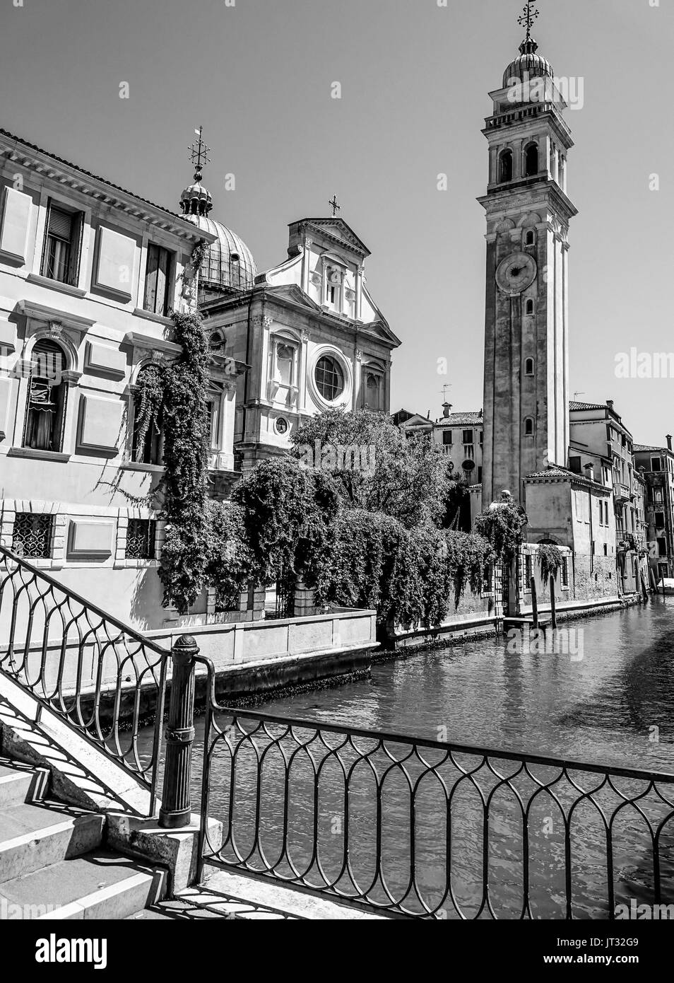 The canals and bridges in the city center of Venice - VENICE, ITALY ...