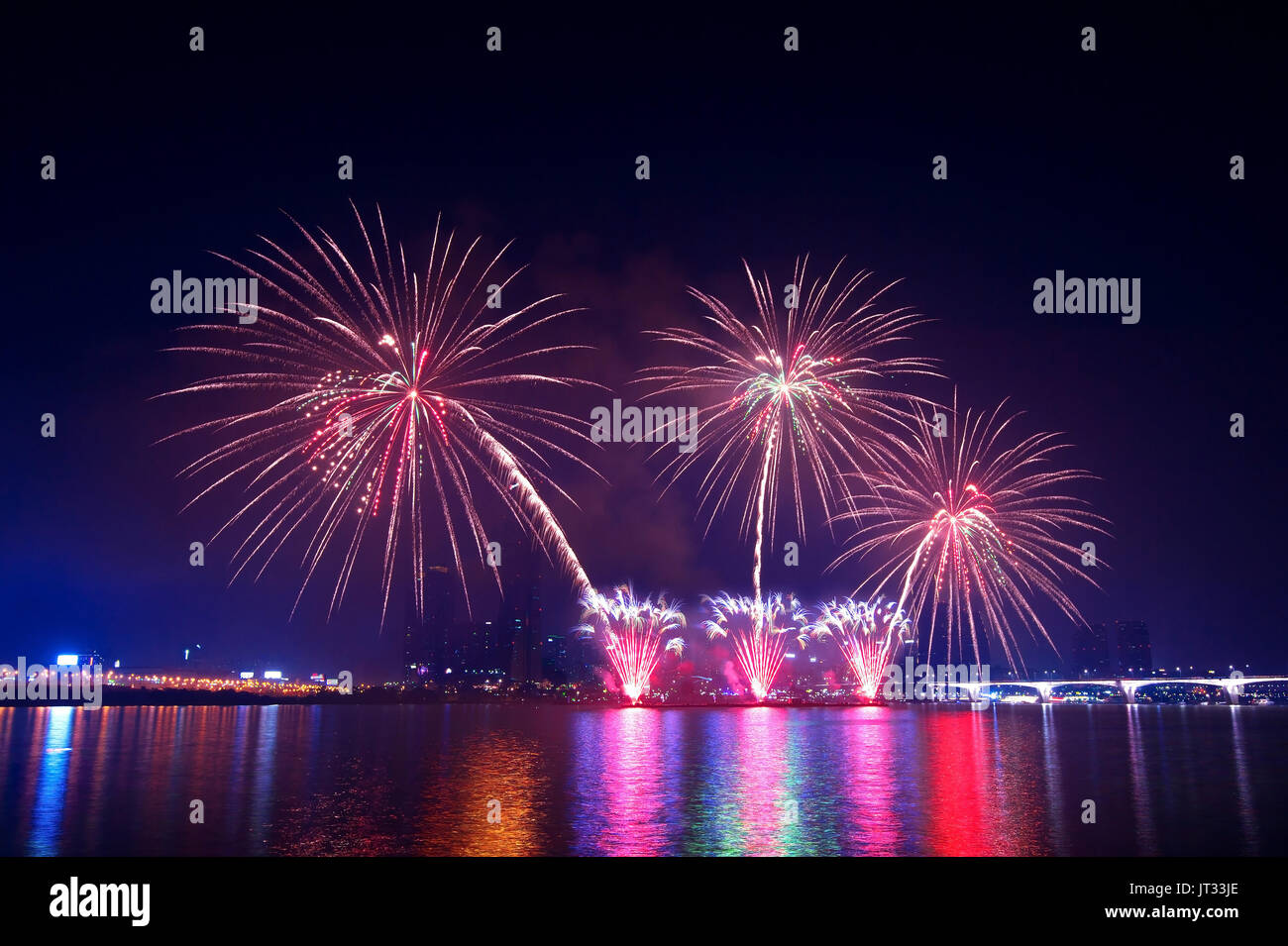 Seoul International Fireworks Festival in Korea Stock Photo - Alamy