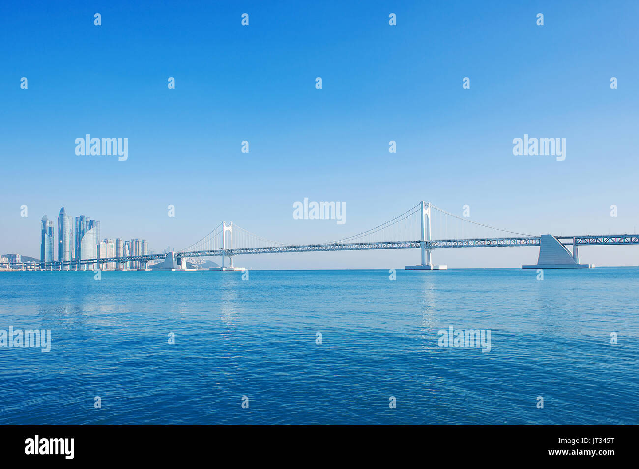 Gwangan bridge and Haeundae in Busan,Korea Stock Photo - Alamy