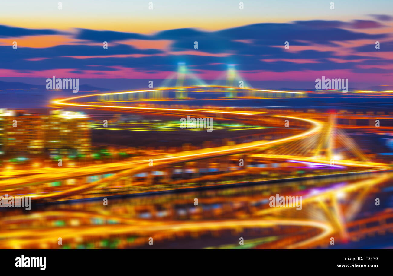 Incheon bridge construction hi-res stock photography and images - Alamy
