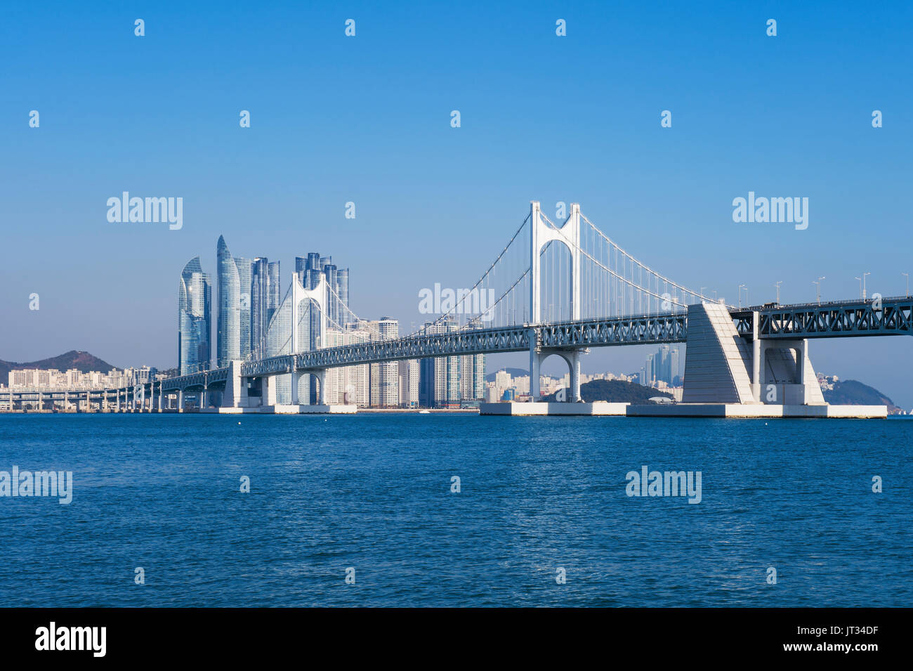 Gwangan bridge and Haeundae in Busan,Korea Stock Photo - Alamy
