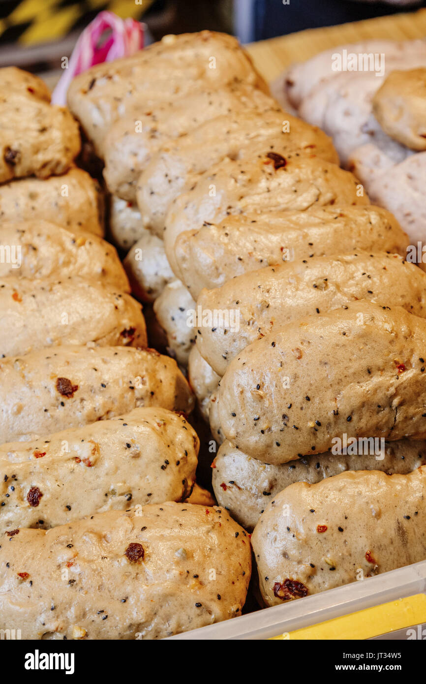 Grains steamed bread Stock Photo - Alamy