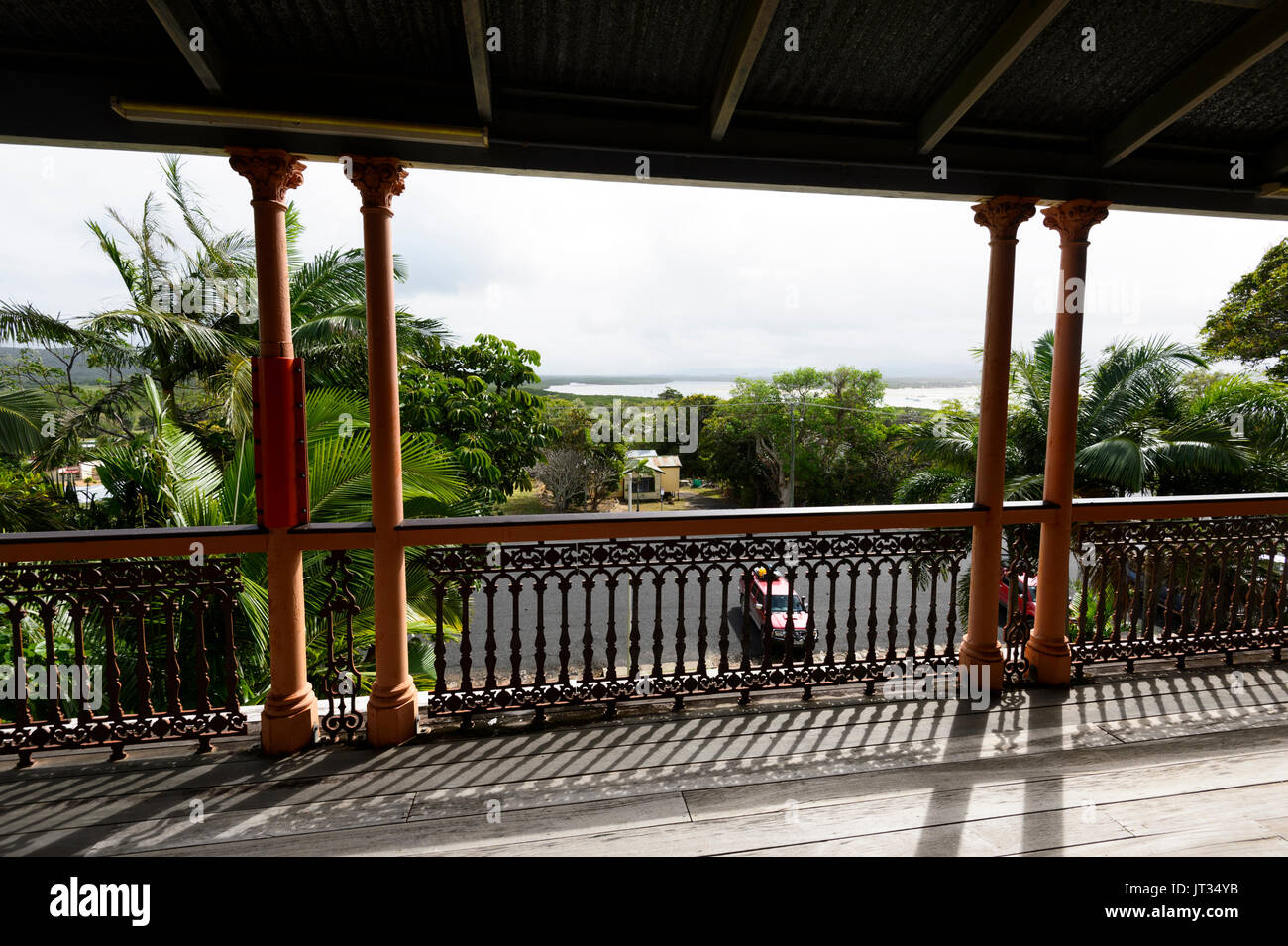 View from the balcony of the James Cook Museum, Cooktown, Far North ...