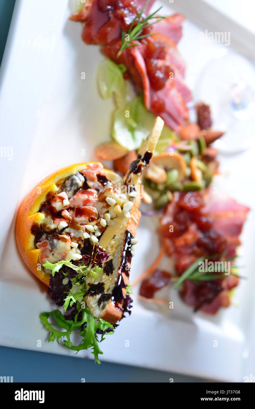 bacon and fruit Stock Photo - Alamy