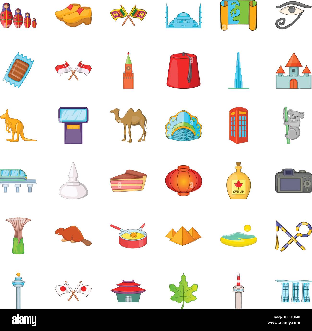 Good landmark icons set, cartoon style Stock Vector Image & Art - Alamy