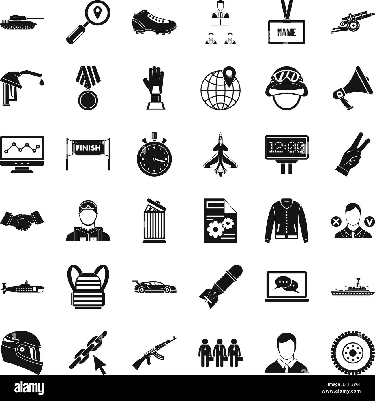 Great victory icons set, simple style Stock Vector Image & Art - Alamy