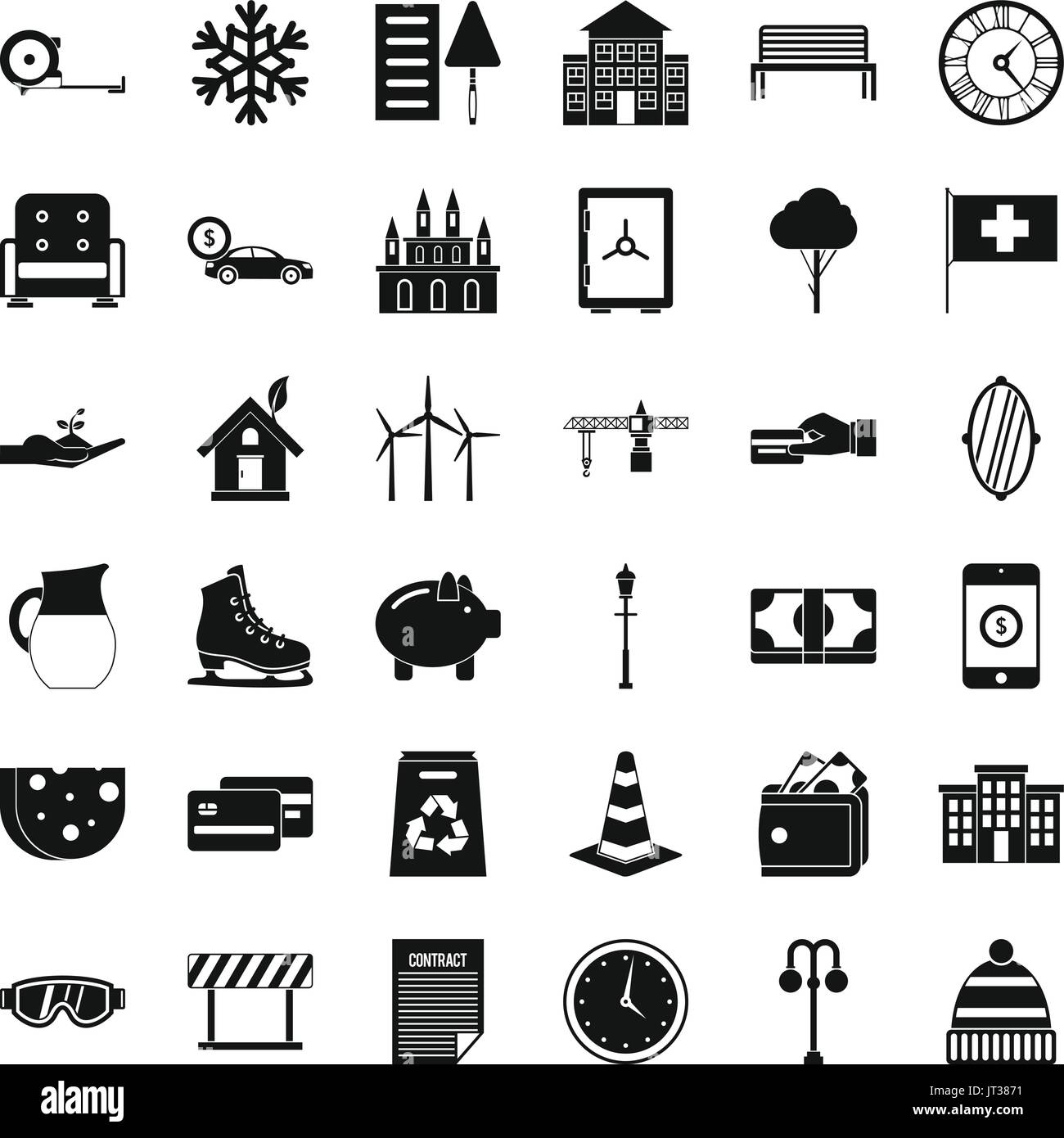 Villa for rest icons set, simple style Stock Vector Image & Art - Alamy