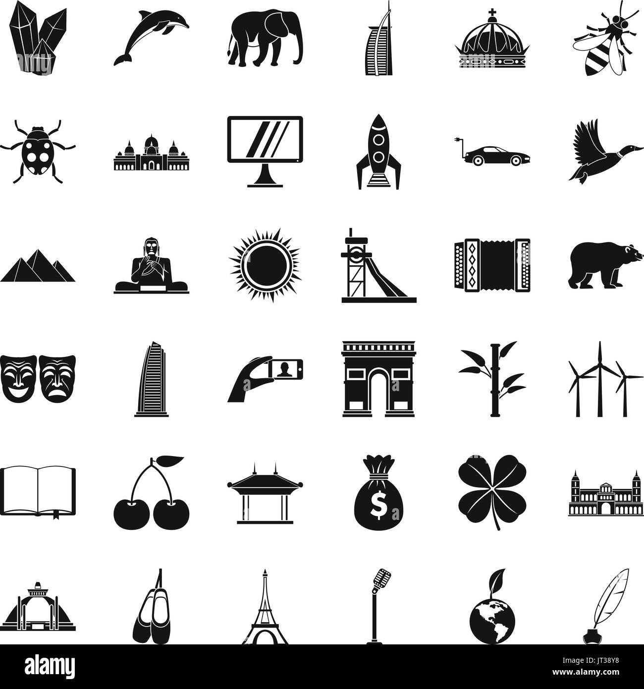 Good world icons set, simple style Stock Vector Image & Art - Alamy