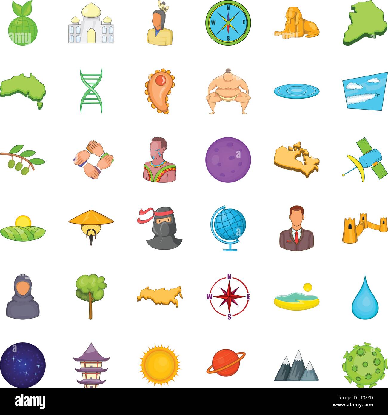 Good world icons set, cartoon style Stock Vector Image & Art - Alamy
