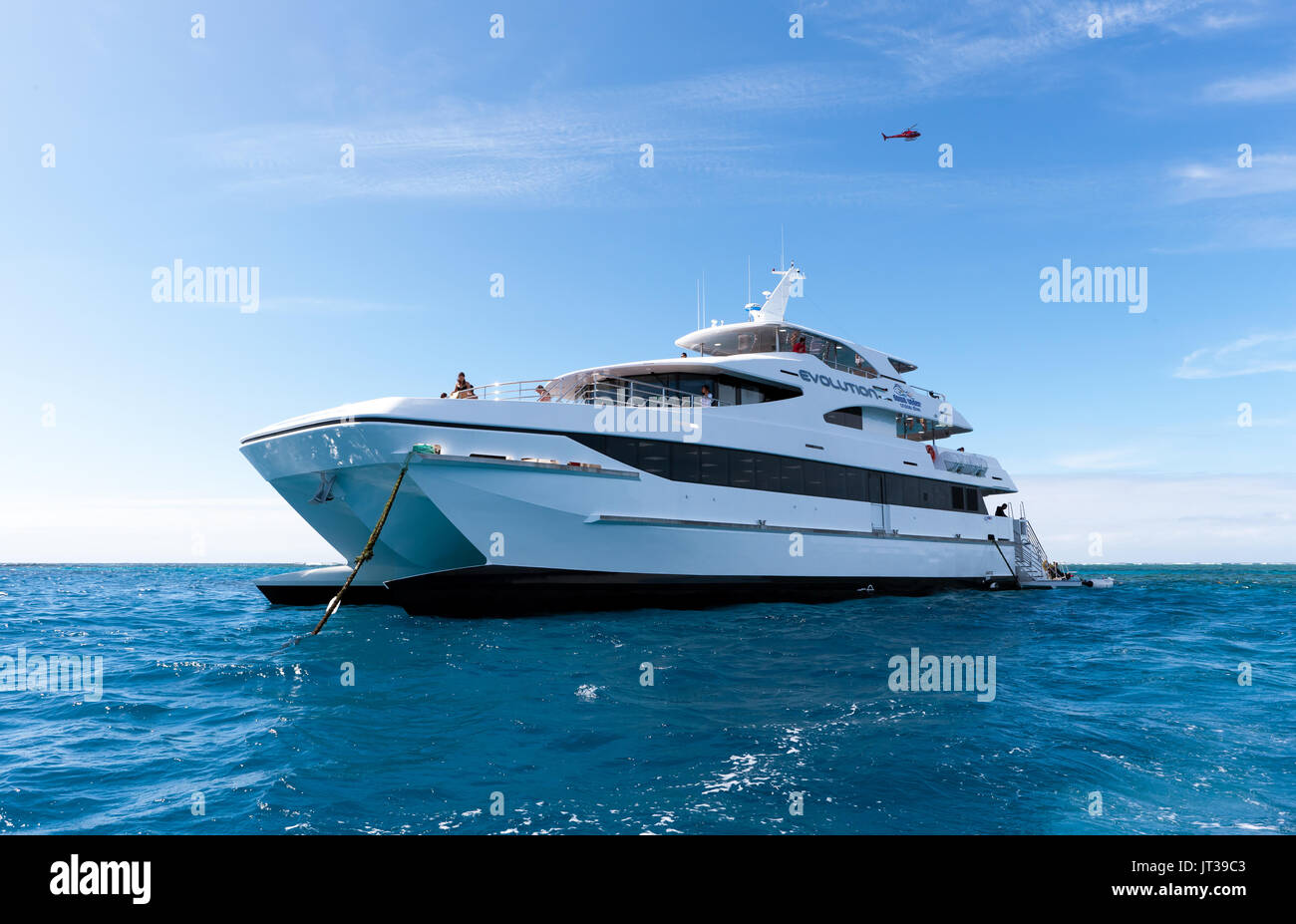 The Evolution, a 33 meter commercial catamaran operated by the Down ...